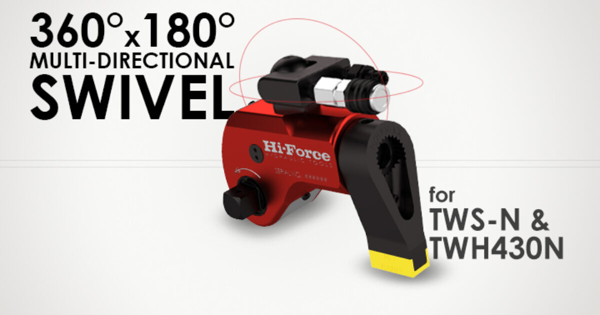 HES | New 360° x 180° Swivel for Hi-Force Hydraulic Torque Wrenches